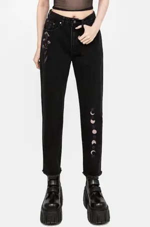 Women's Black Mom Jeans