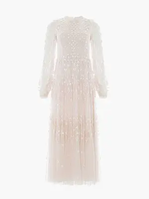 NEEDLE & THREAD Clover Long Sleeve Maxi Gown