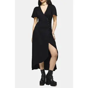 DISTURBIA Sableine Wrap Midaxi Dress