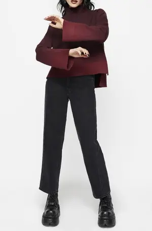 DISTURBIA Nightjar Ombre Knit High Neck Sweater