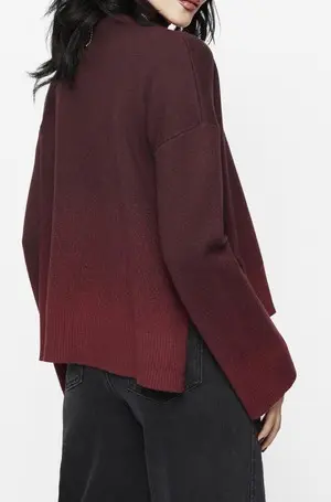 DISTURBIA Nightjar Ombre Knit High Neck Sweater