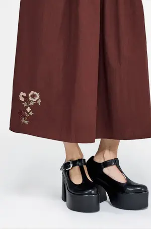 DISTURBIA Arianwen Embroidered Midaxi Dress