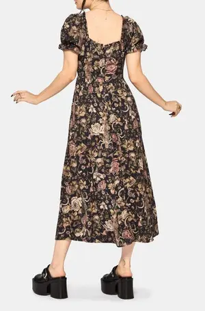 DISTURBIA Short Sleeve Midi Dress