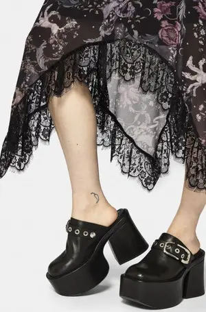DISTURBIA Merunicorn Enchanted Forest Midi Skirt