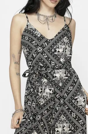 DISTURBIA Hexweave Wide Leg Cami Jumpsuit