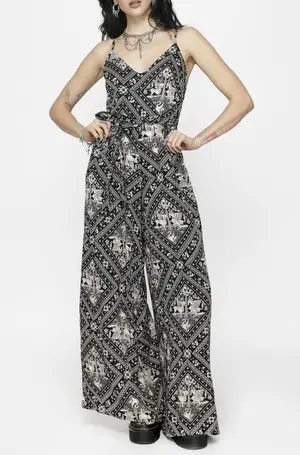 DISTURBIA Hexweave Wide Leg Cami Jumpsuit