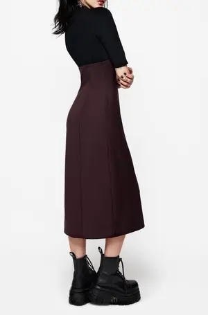 DISTURBIA New Age Halter Neck Pinafore Midi Dress