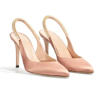 TEMPERLEY LONDON X Giuseppe Zanotti Raven Slingbacks - Nude