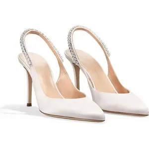 TEMPERLEY LONDON X Giuseppe Zanotti Raven Slingbacks - White