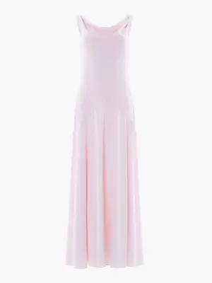 NEEDLE & THREAD Evangeline Satin Cowl Neck Gown - Shell