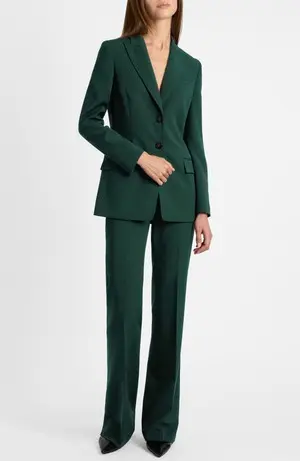 Santorelli Enrica Two-button Jacket In Soft Stretch Twill