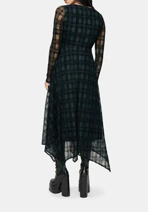 DISTURBIA Hanky Hem Midi Dress