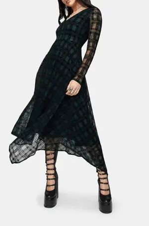 DISTURBIA Hanky Hem Midi Dress