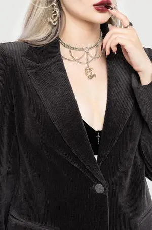 DISTURBIA Apophis Cotton Cord Blazer