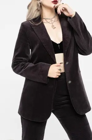DISTURBIA Apophis Cotton Cord Blazer