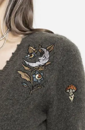 DISTURBIA Hexborn Baba Yaga Knit Cardigan