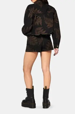 DISTURBIA Ruin Fern Distressed Denim Jacket