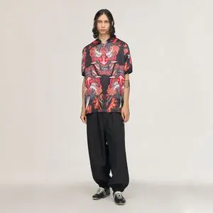 Adidas Y-3 Red Satin Graphic Jersey
