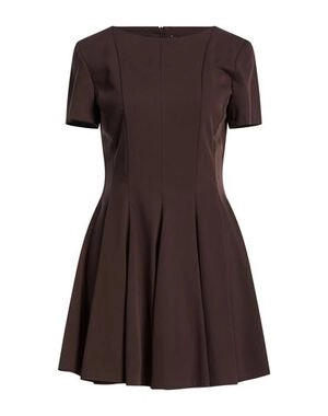 KAOS Mini Dress Chocolate Size Polyester, Tencel, Elastane - Brown