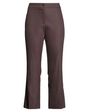 CARACTÈRE Pants Size Cotton, Polyamide, Elastane - Brown