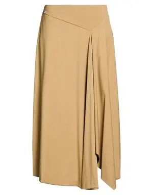 MANILA GRACE Midi Skirt Sand Size Polyester, Viscose, Wool, Elastane