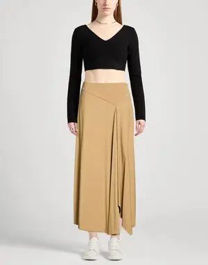 MANILA GRACE Midi Skirt Sand Size Polyester, Viscose, Wool, Elastane