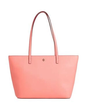 Tory Burch Textured Leather Tote Bag With Top Handles And Detachable Shoulder Strap - Red