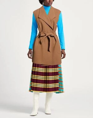 CARLA G. Coat Size Wool, Polyamide - Beige