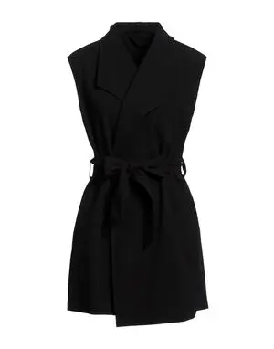 CARLA G. Wool And Polyamide Belted Sleeveless Coat