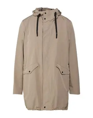 Herno Overcoat & Trench Coat Taupe Size Polyimide, Polyester