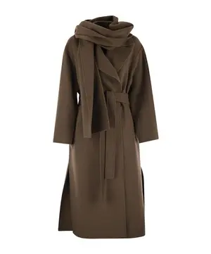 Max Mara Cuore Belted Long-sleeved Coat