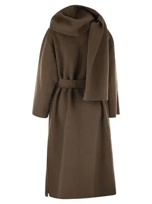 Max Mara Cuore Belted Long-sleeved Coat