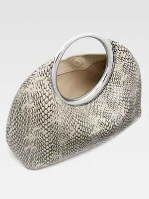 Jacquemus Le Petit Calino Snakeskin Clutch Bag