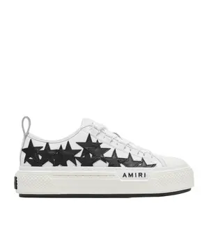 Amiri Star Patch Lace-up Sneakers - White/black