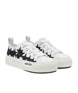 Amiri Star Patch Lace-up Sneakers - White/black