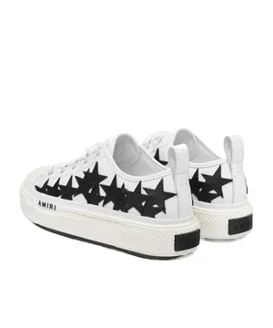 Amiri Star Patch Lace-up Sneakers - White/black