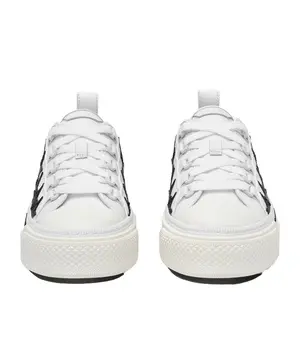 Amiri Star Patch Lace-up Sneakers - White/black