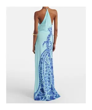 Etro Printed Backless Dress