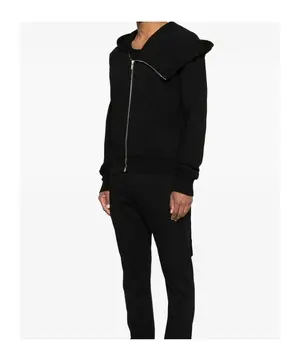 Rick Owens Mountain Zip-up Hoodie - Black