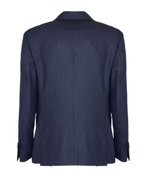 LARDINI Herringbone Two-button Blazer