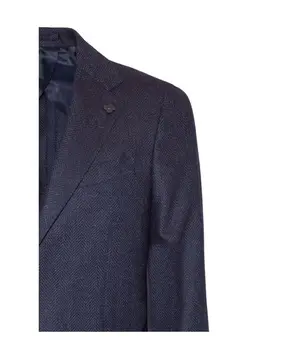 LARDINI Herringbone Two-button Blazer