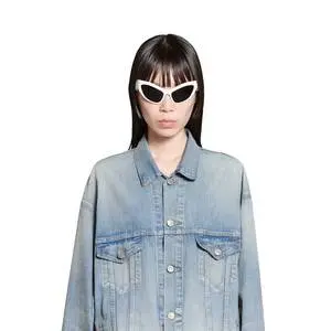 Balenciaga Graphic Printed Denim Jacket
