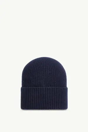 Moncler Logo Patch Knitted Beanie