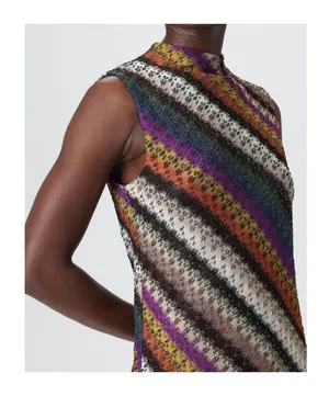 Missoni Lamé Crewneck Sleeveless Jumper