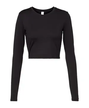Alo Yoga Round-neck Long-sleeve T-shirt - Black