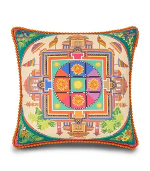 Etro Mandala Print Shanti Cushion - Pink