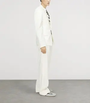 Alexander McQueen Wool Pleated Blazer