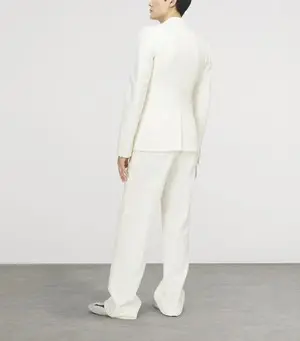 Alexander McQueen Wool Pleated Blazer