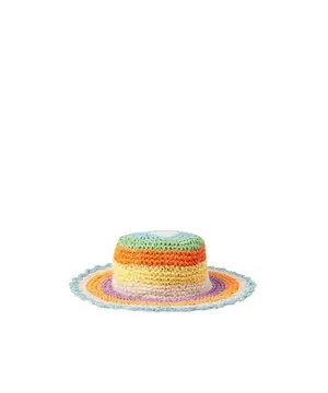 MOLO Striped Straw Sun Hat - Multicolor
