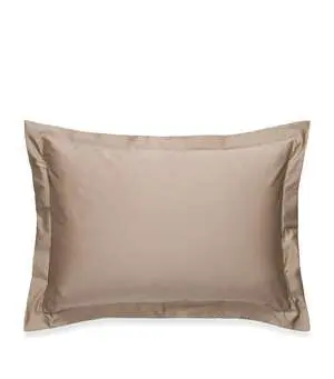 HAMAM Organic Cotton Sateen Core Oxford Pillowcase - Brown